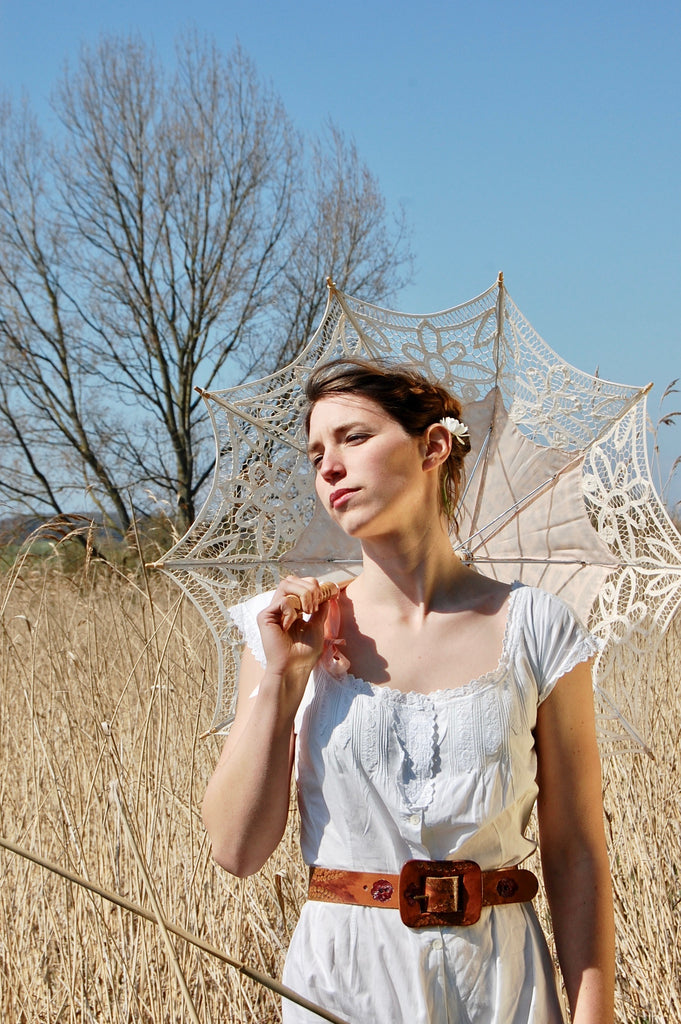 Victorian cami-bocker, crisp white cotton with broderie anglais - UK s ...